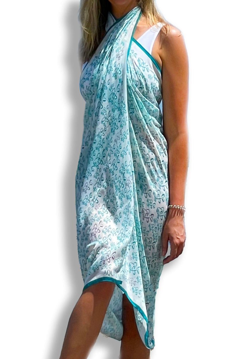 Sarong (White) – AQUA D' KEYS